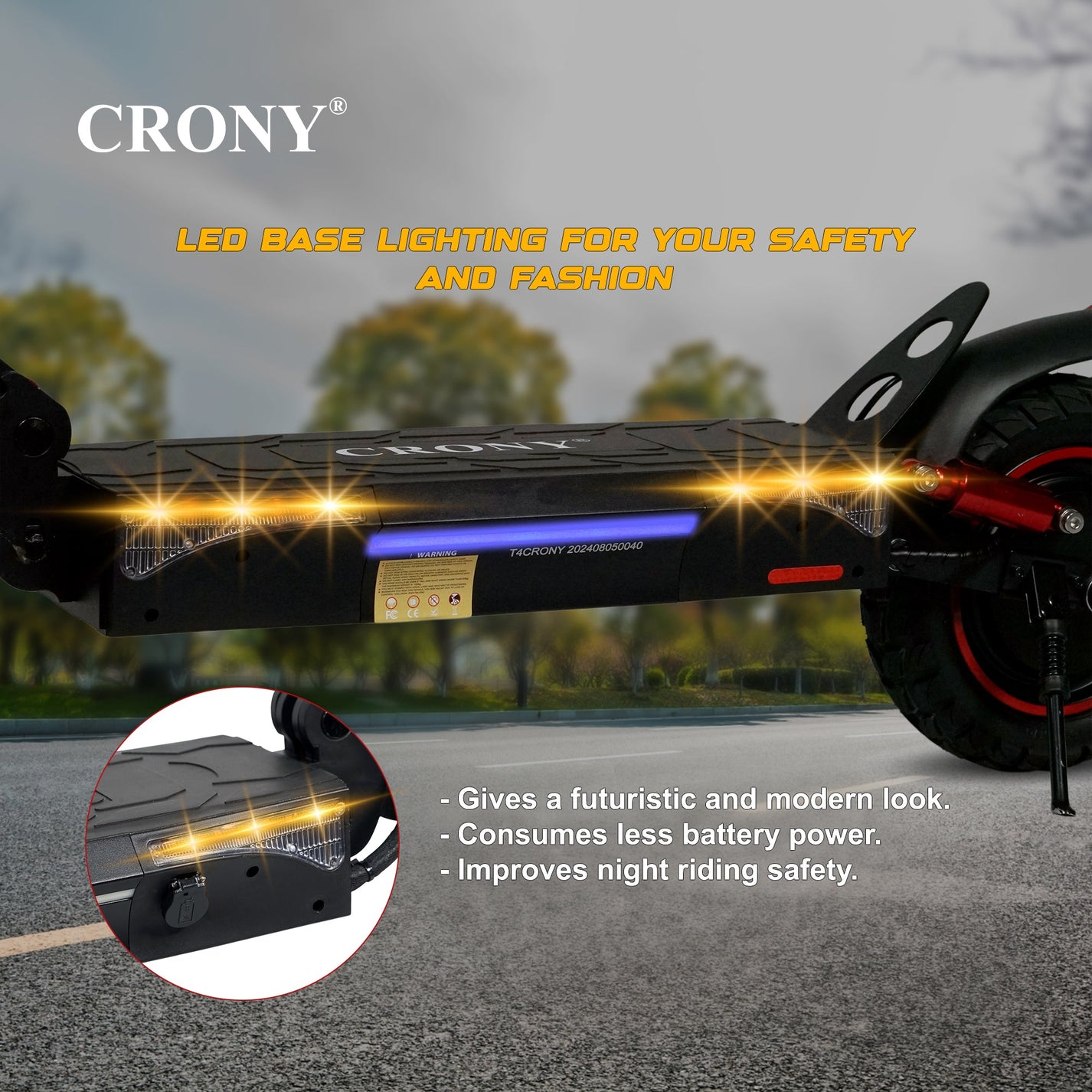 CRONY T4 big display high speed Personal Mobility Scooter with seat El ...